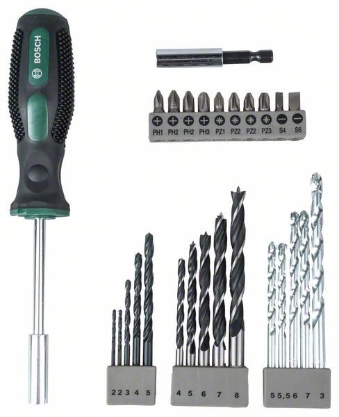 BOSCH 27 Parça Tornavidalı Matkap Ucu ve Vidalama Seti Bits Uçlar